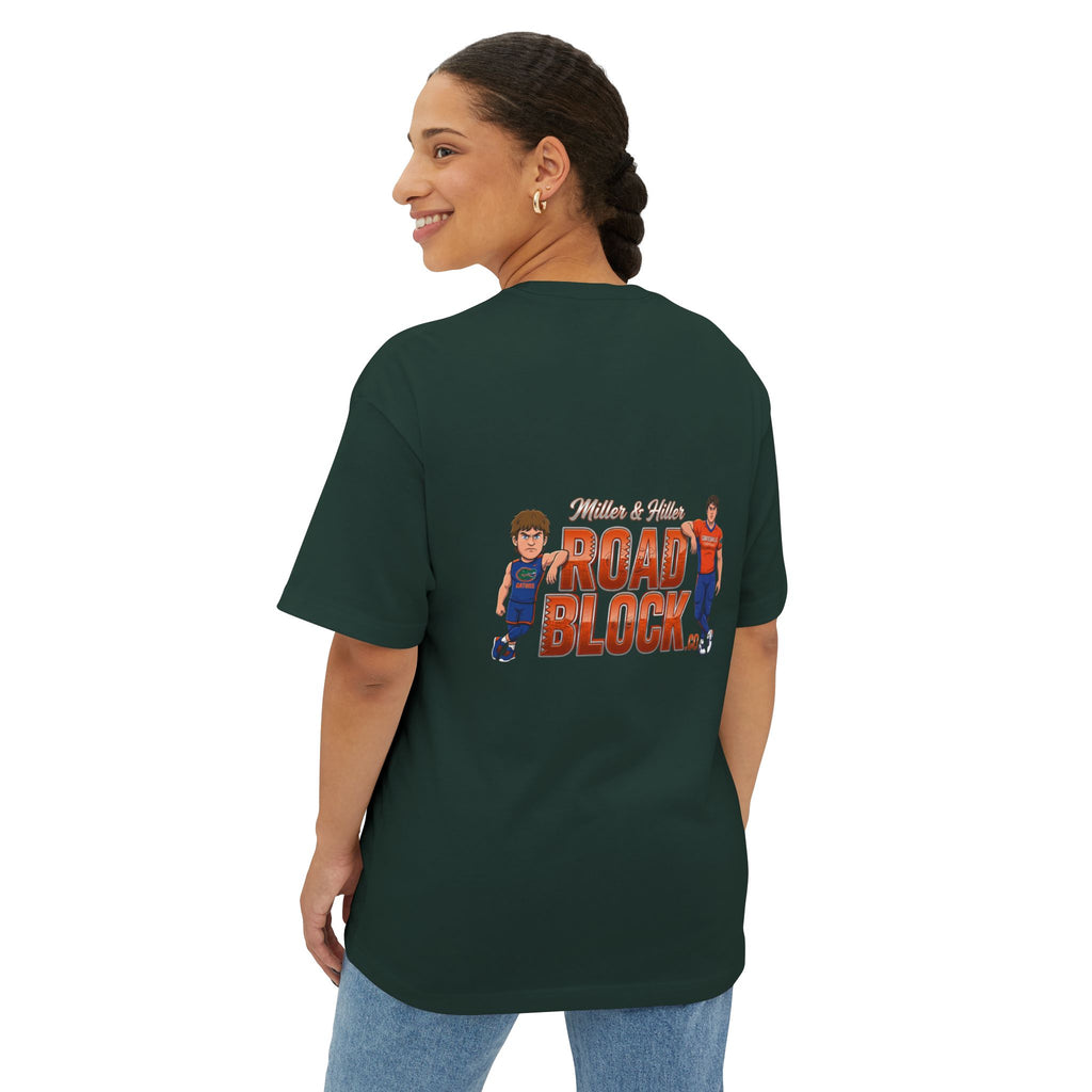 Roadblock Graphic Tee — 'Road Block' Cartoon Soccer Players Chest & Ba ...